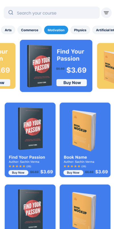 iBook - Online Book Store with Flutter and PHP Admin Panel by aakashc5