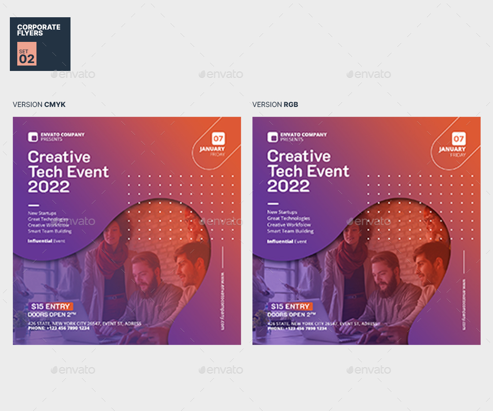 Corporate Event Flyers Bundle, Print Templates | GraphicRiver