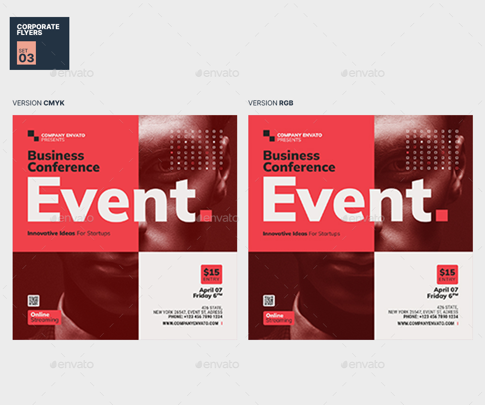 Corporate Event Flyers Bundle, Print Templates | GraphicRiver