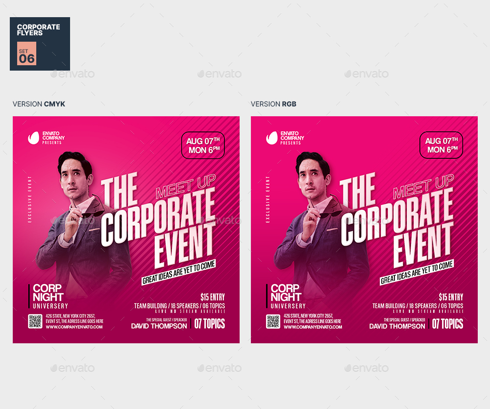 Corporate Event Flyers Bundle, Print Templates | GraphicRiver
