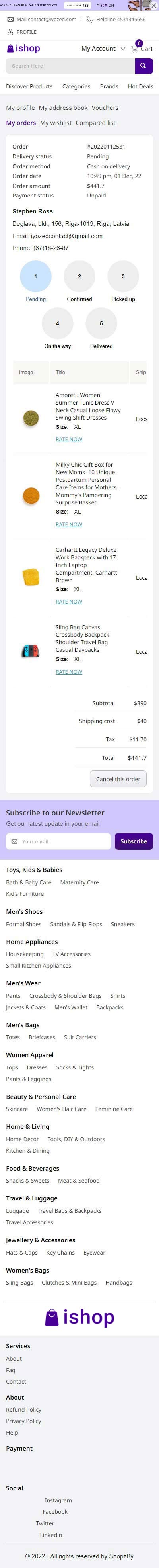 Ishop - Multivendor Laravel & Vue eCommerce CMS by WEBZED | CodeCanyon