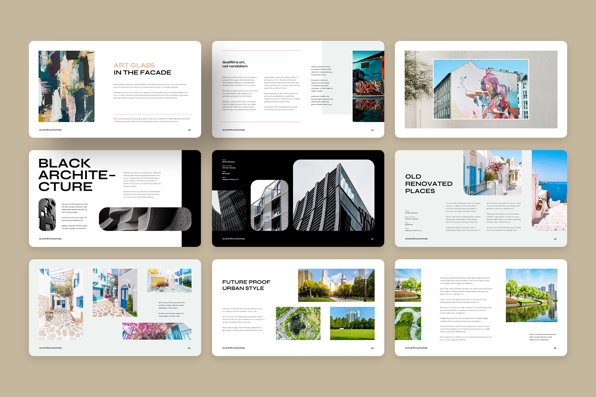Arcus Creative Presentation Portfolio PowerPoint Template, Presentation ...