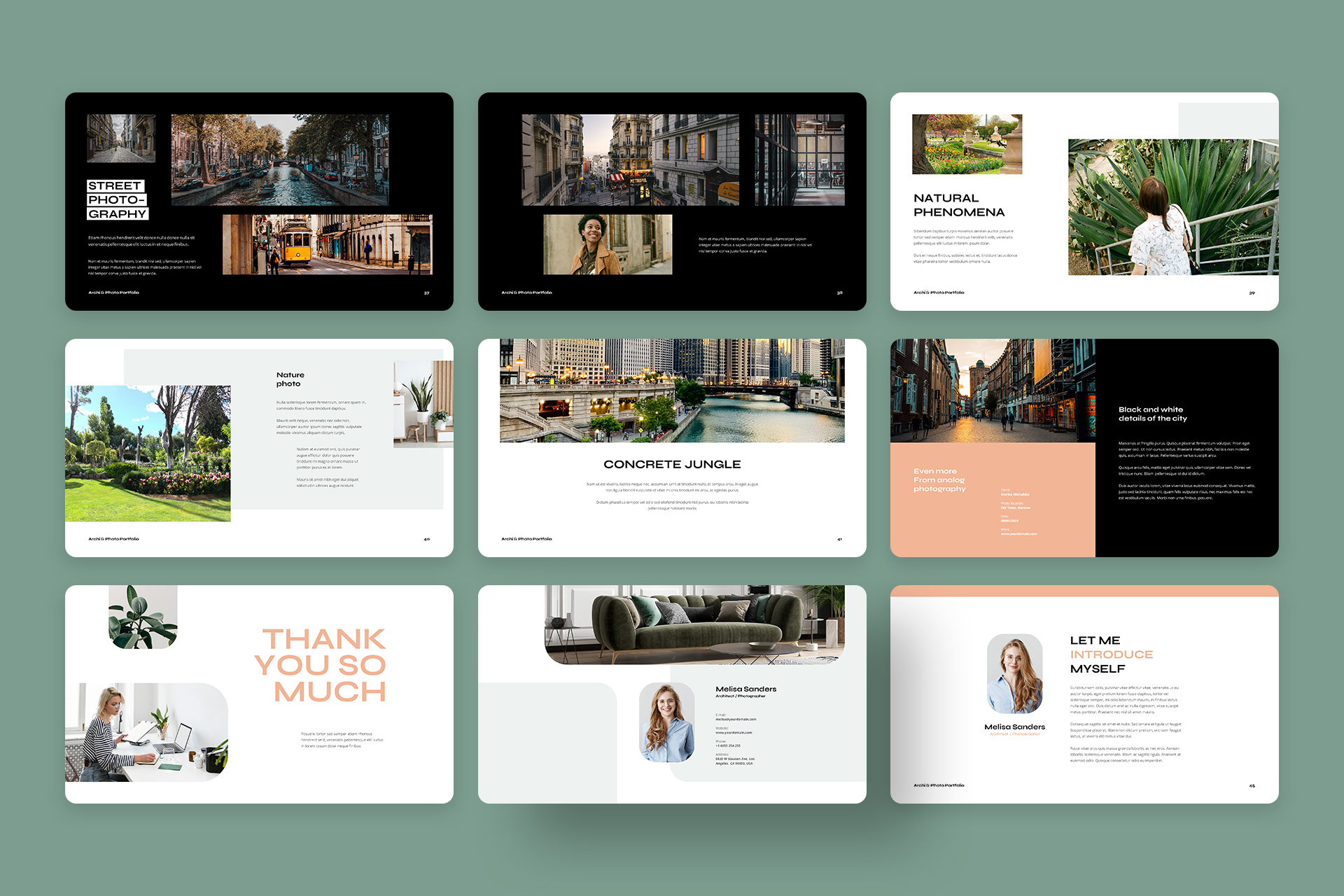 Arcus Creative Presentation Portfolio PowerPoint Template, Presentation ...