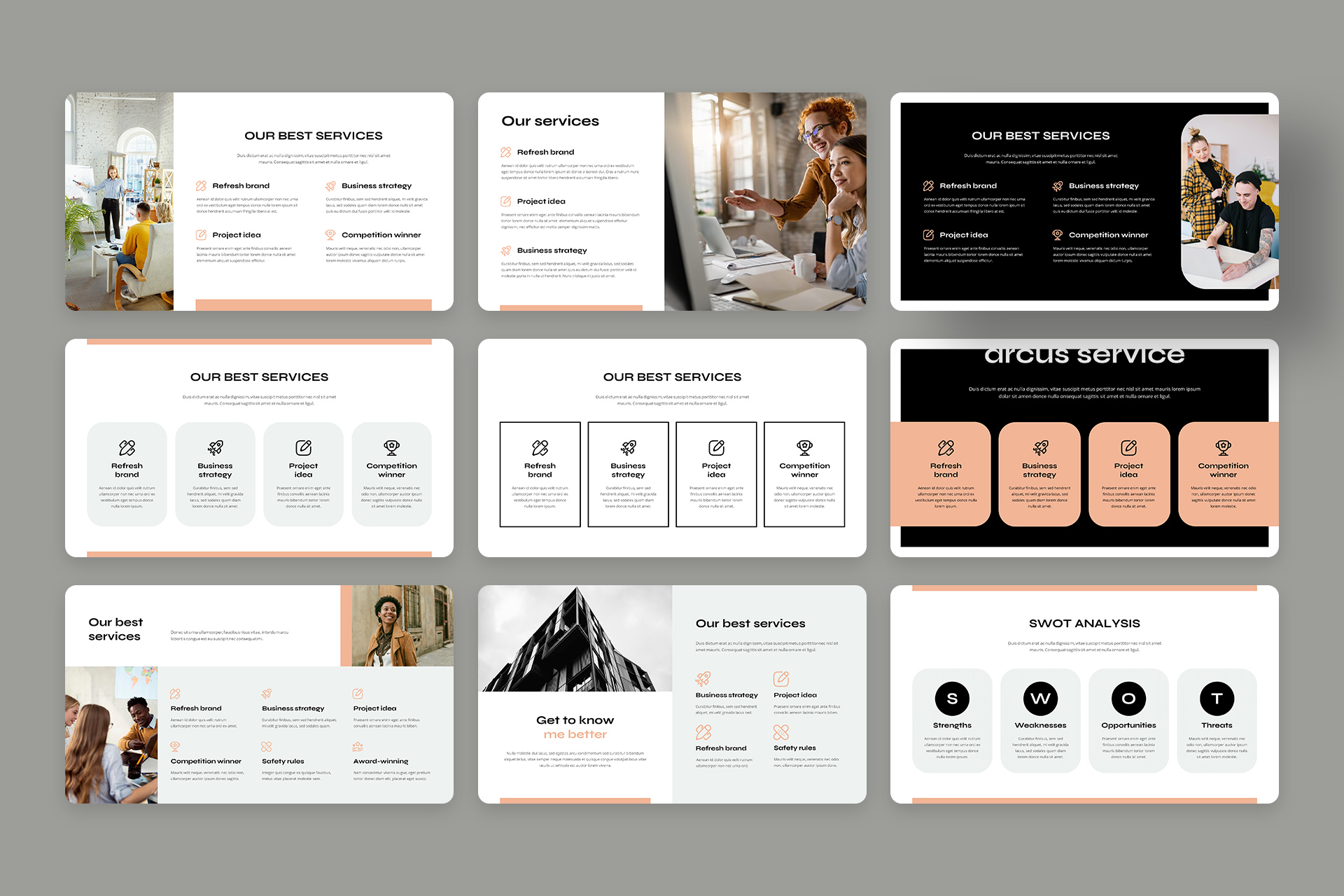 Arcus Creative Presentation Portfolio PowerPoint Template, Presentation ...
