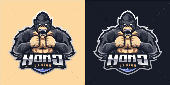 Kong Esport Logo, Logo Templates | GraphicRiver