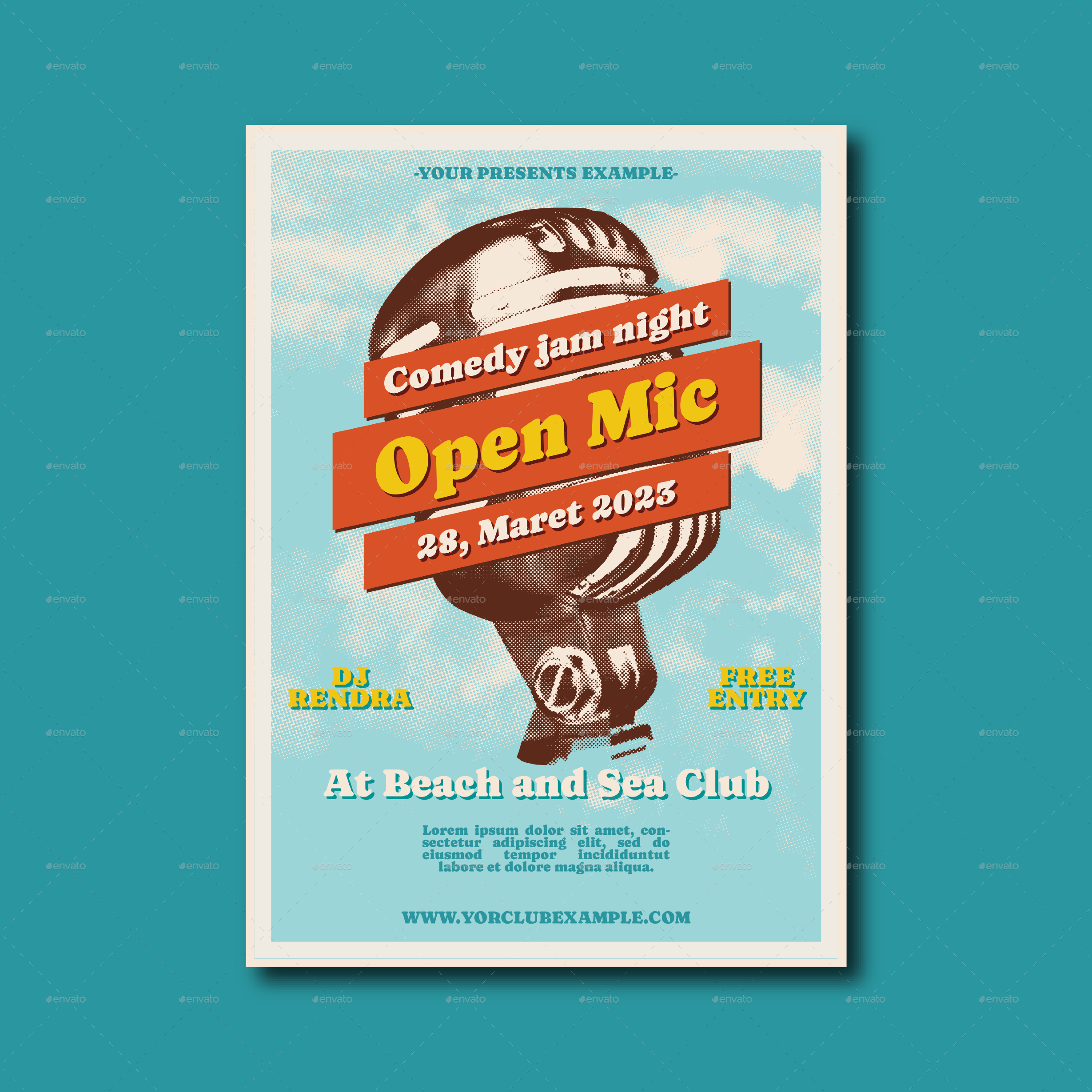 Open Mic Flyer by minerva1988 | GraphicRiver