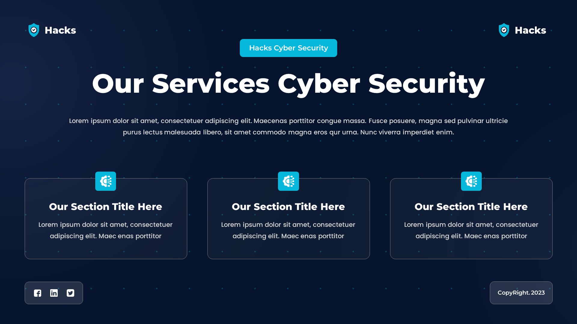 Hacks - Cyber Security Powerpoint Template, Presentation Templates