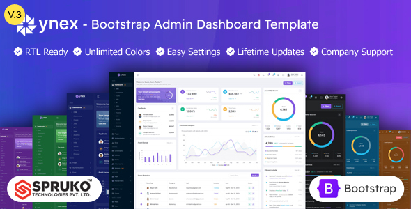 Ynex – Bootstrap Admin Dashboard HTML Template by SPRUKO | ThemeForest