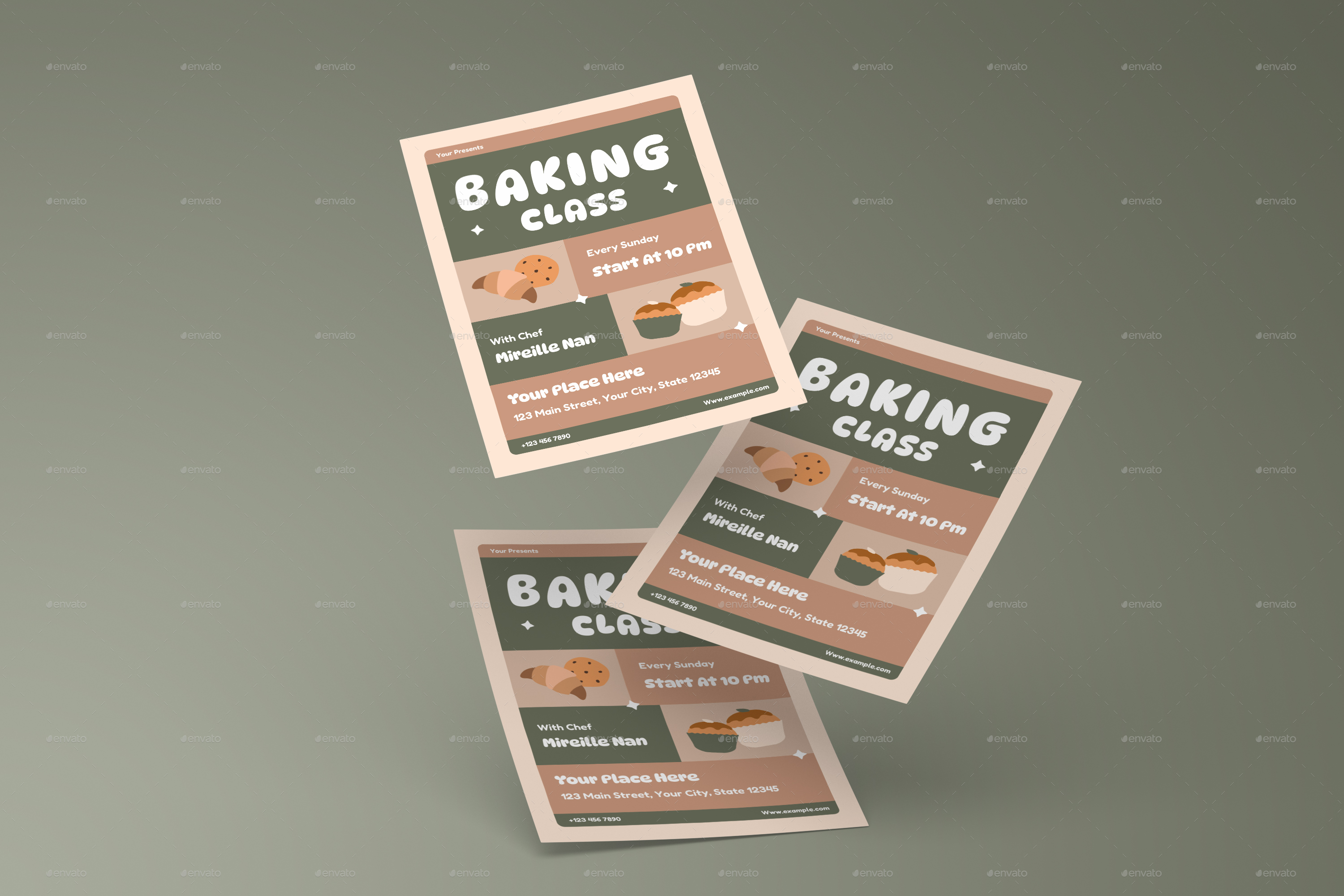 Baking Class Flyer, Print Templates | GraphicRiver