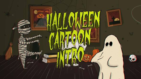 Halloween Cartoon Intro, Premiere Pro Templates | VideoHive