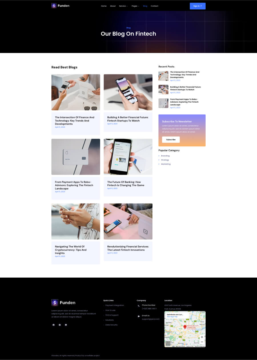 Funden - Fintech Startup Mobile App Elementor Template Kit by ...