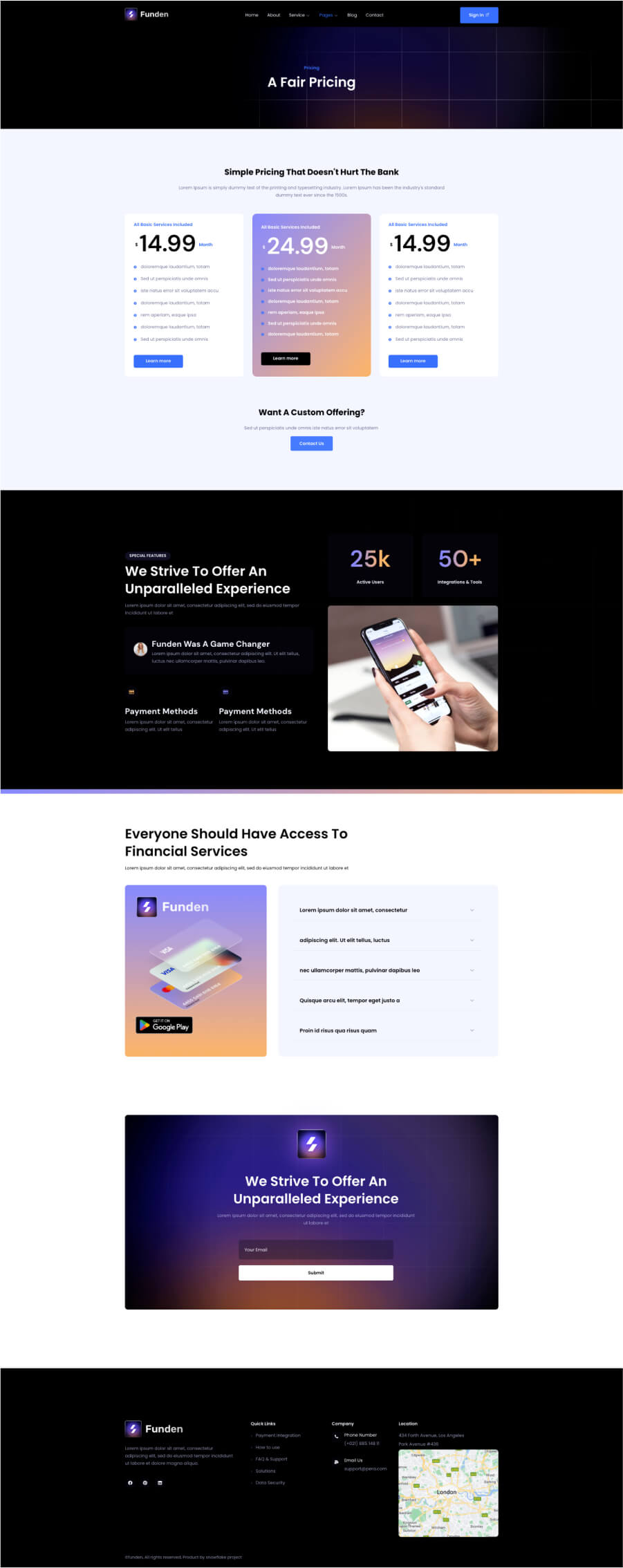 Funden - Fintech Startup Mobile App Elementor Template Kit by ...