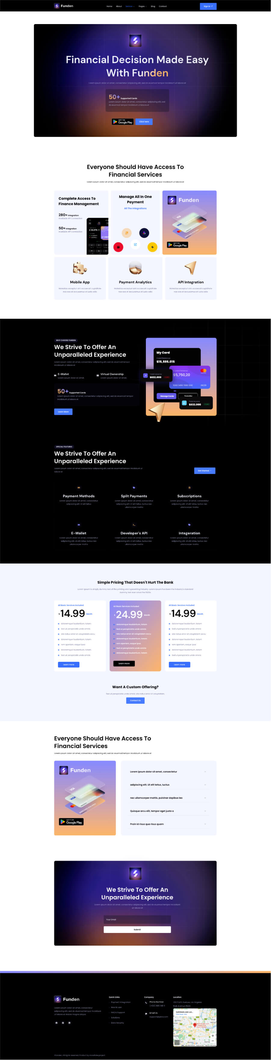 Funden - Fintech Startup Mobile App Elementor Template Kit by ...