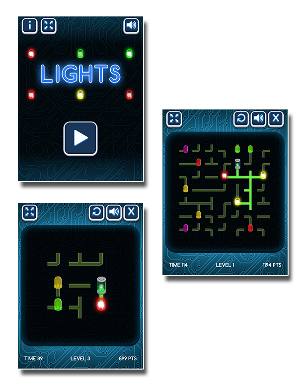 Lights - HTML5 Skill Game by codethislab | CodeCanyon