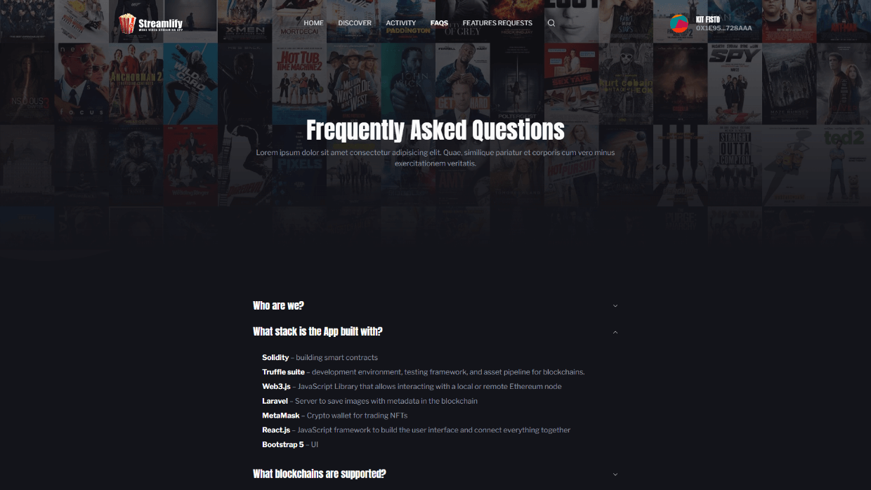 Streamlify | Web3 SVOD Video Streaming App by Web3Monkeys | CodeCanyon