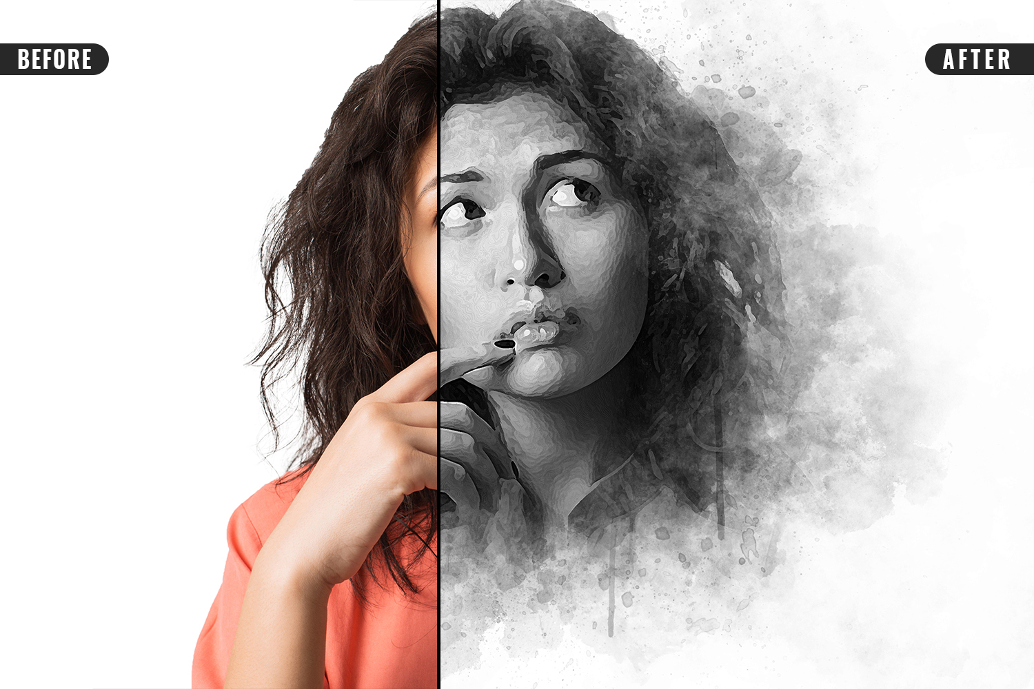 Ink Splatter Photo Effect, Add-ons | GraphicRiver