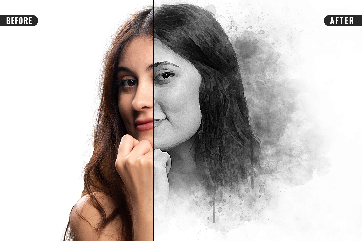 Ink Splatter Photo Effect, Add-ons | GraphicRiver