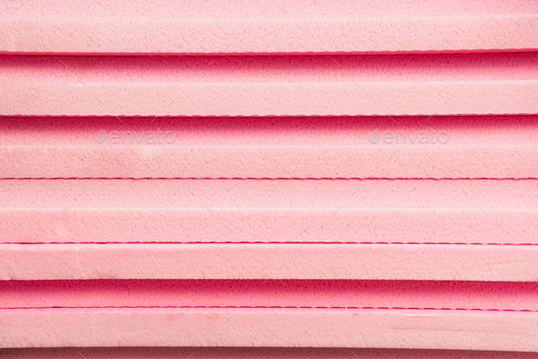 background of stacked, pink expanded plastic Stock Photo by ...