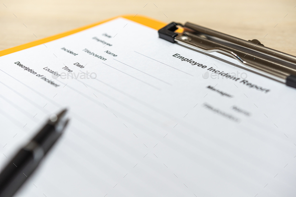 Business paperwork Information employment job application and pen ...