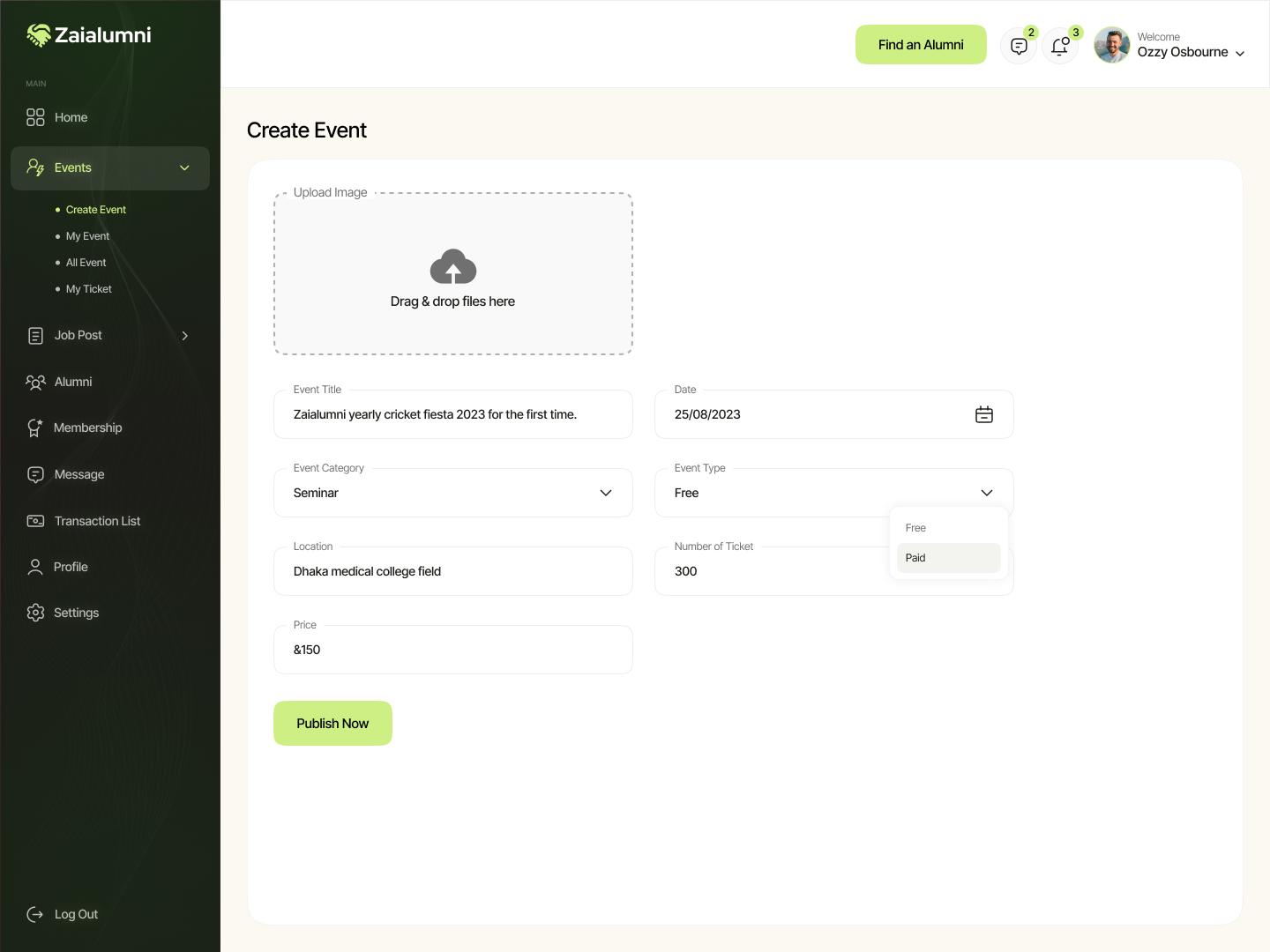 Zaialumni - Alumni Association Laravel Script / Alumni Management ...