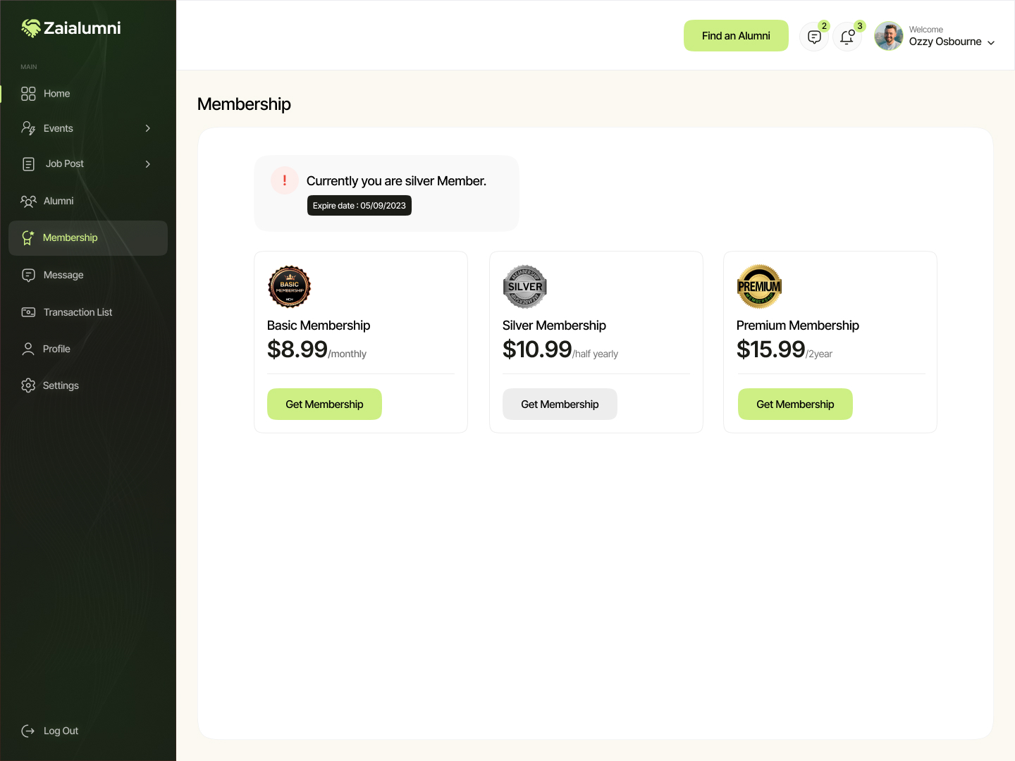Zaialumni - Alumni Association Laravel Script / Alumni Management ...