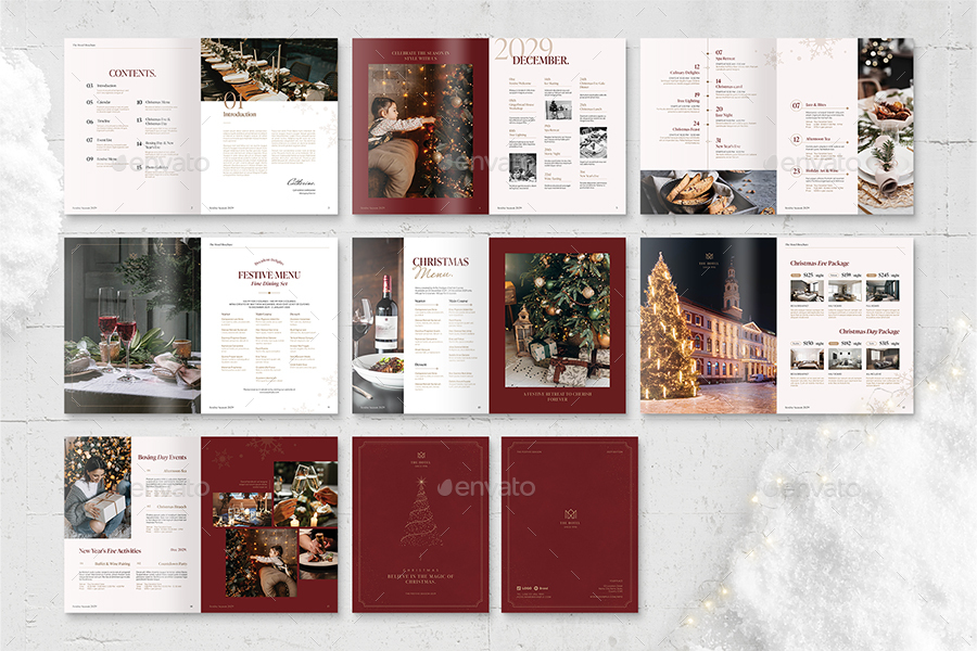 Christmas Brochure Template, Print Templates | GraphicRiver
