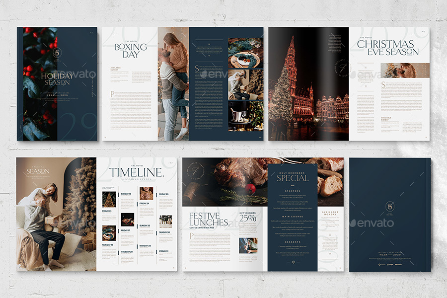 Christmas Holidays Brochure Template, Print Templates | GraphicRiver