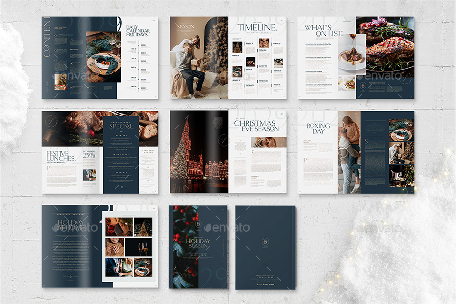 Christmas Holidays Brochure Template, Print Templates | GraphicRiver