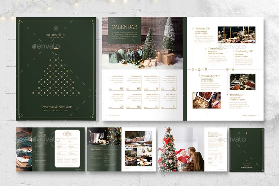 Christmas Brochure Template, Print Templates | GraphicRiver