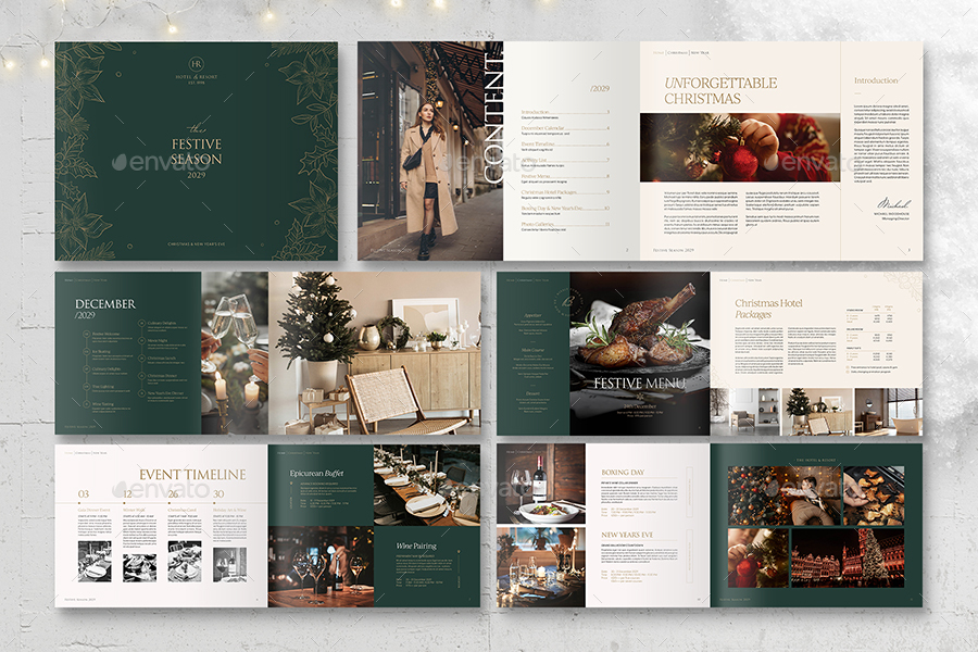 Christmas Brochure Template, Print Templates | GraphicRiver