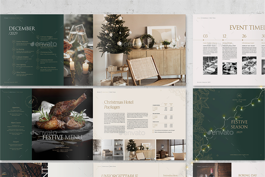 Christmas Brochure Template, Print Templates | GraphicRiver