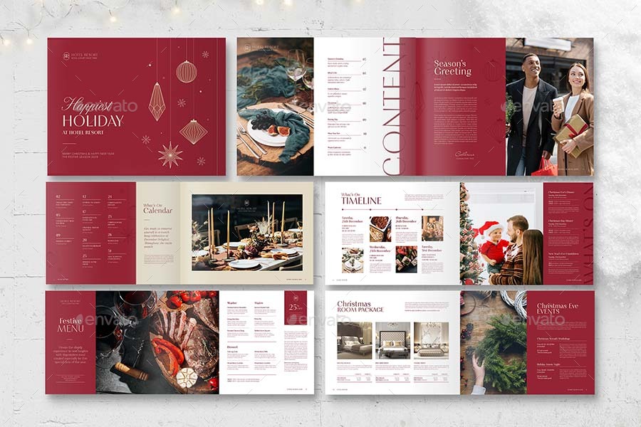 Christmas Brochure Template, Print Templates | GraphicRiver