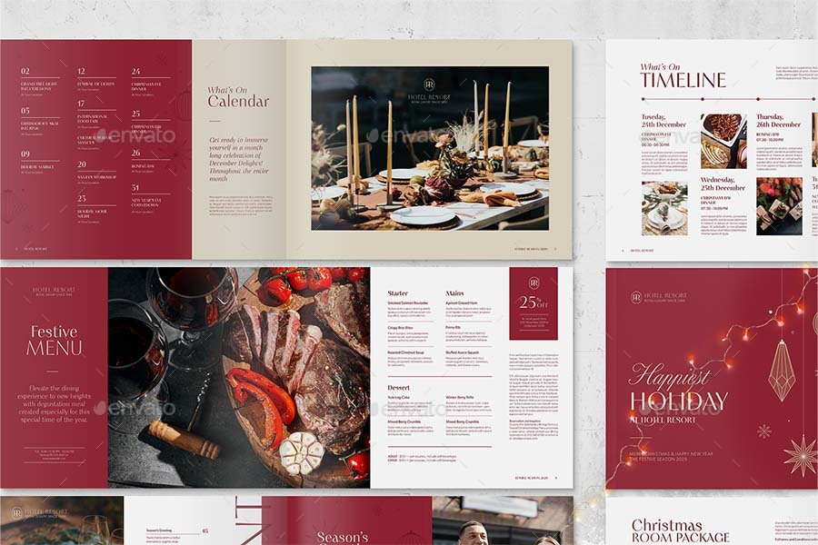 Christmas Brochure Template, Print Templates | GraphicRiver