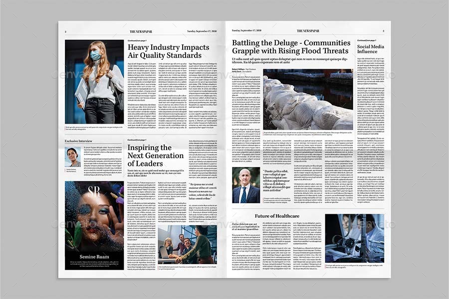 Classic Newspaper Template, Print Templates | GraphicRiver