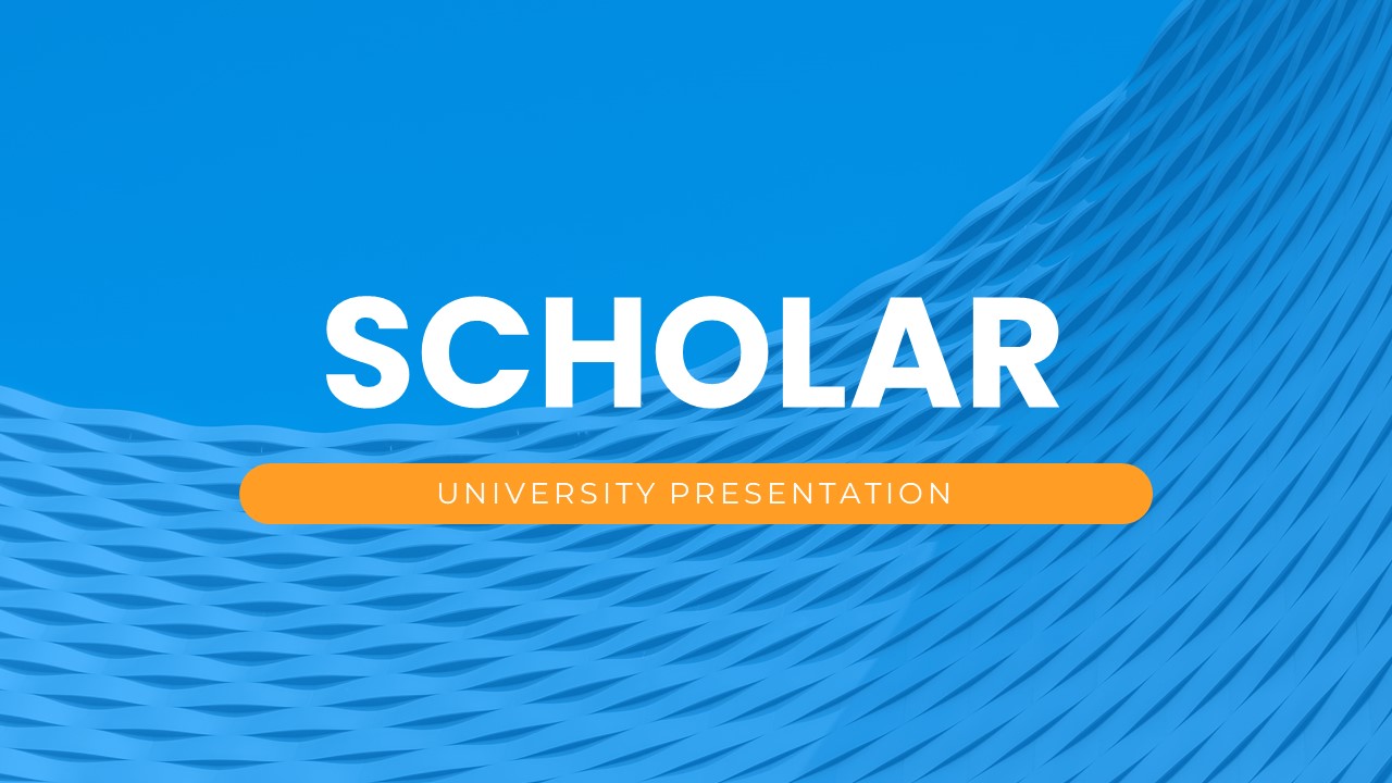 Scholar - Education University PowerPoint Template, Presentation Templates