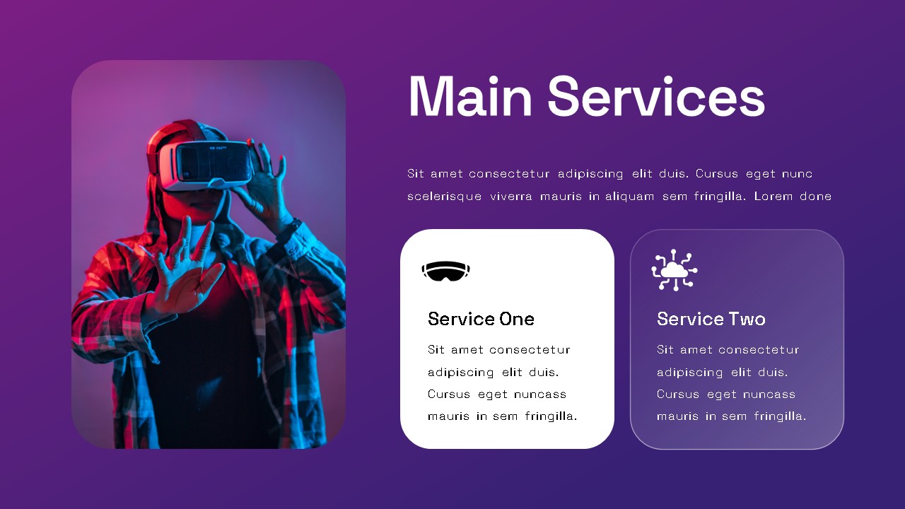 Gleve - Metaverse VR PowerPoint Presentation Template, Presentation ...