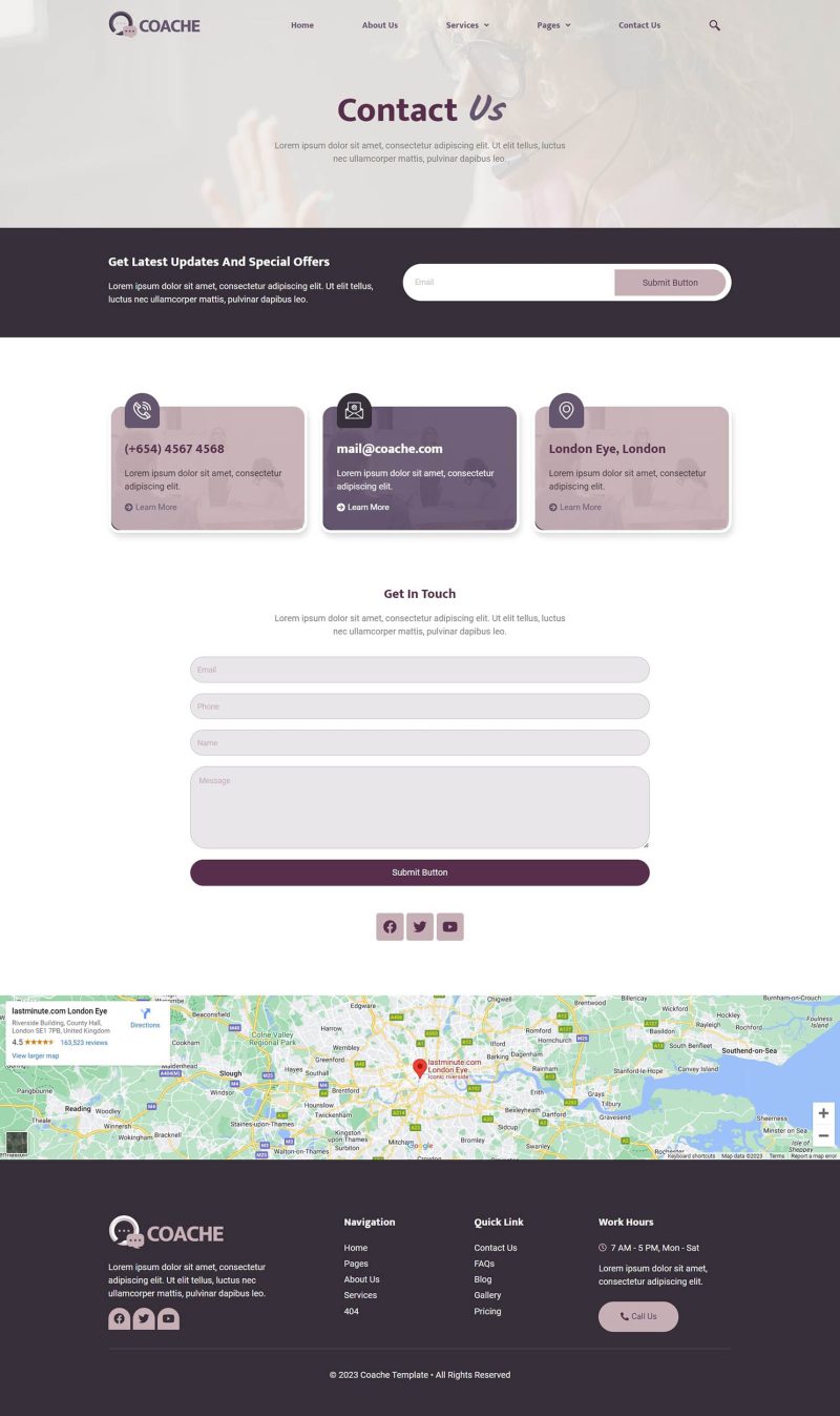 Coache - Content Creator Mentor Elementor Template Kit by Kitpro | ThemeForest