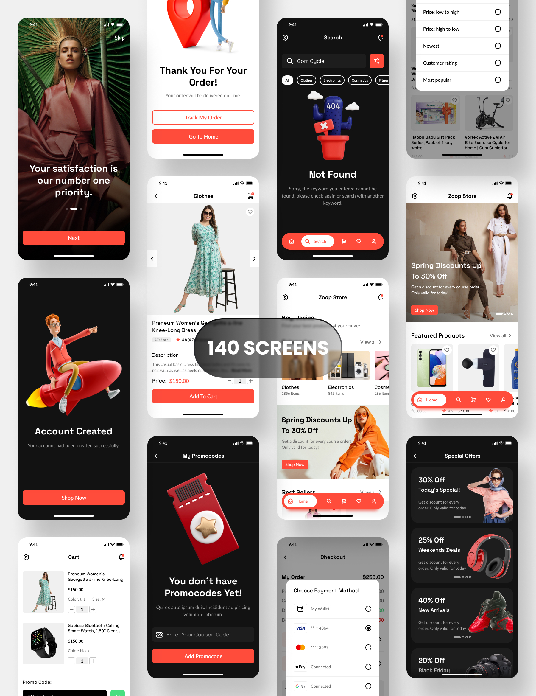 Multipurpose eCommerce Mobile App UI Kit Figma Template - Zoop Retail ...