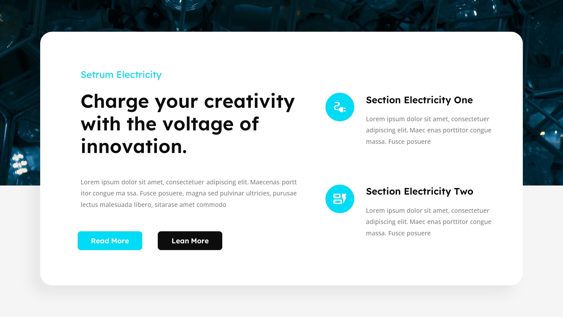 Setrum - Electricity Powerpoint Template, Presentation Templates ...