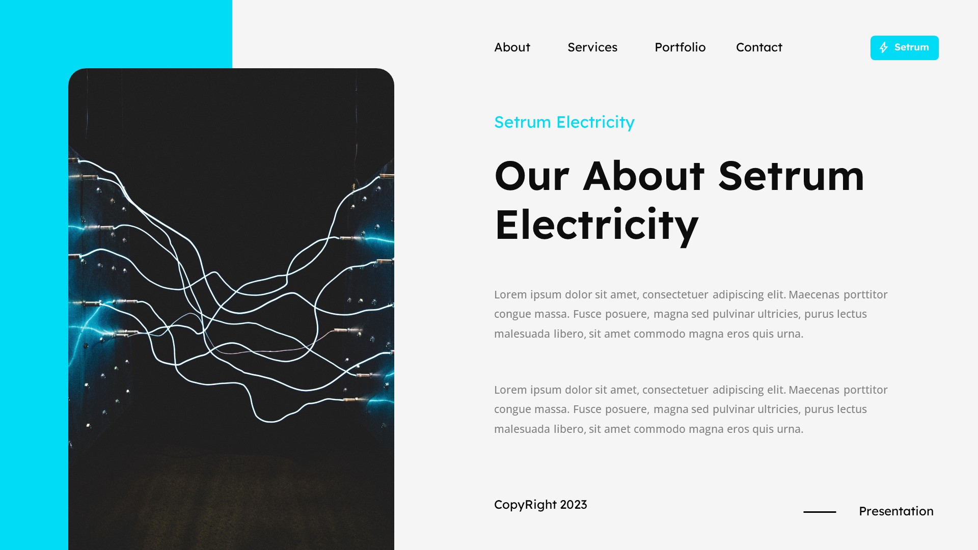 Setrum - Electricity Powerpoint Template, Presentation Templates ...