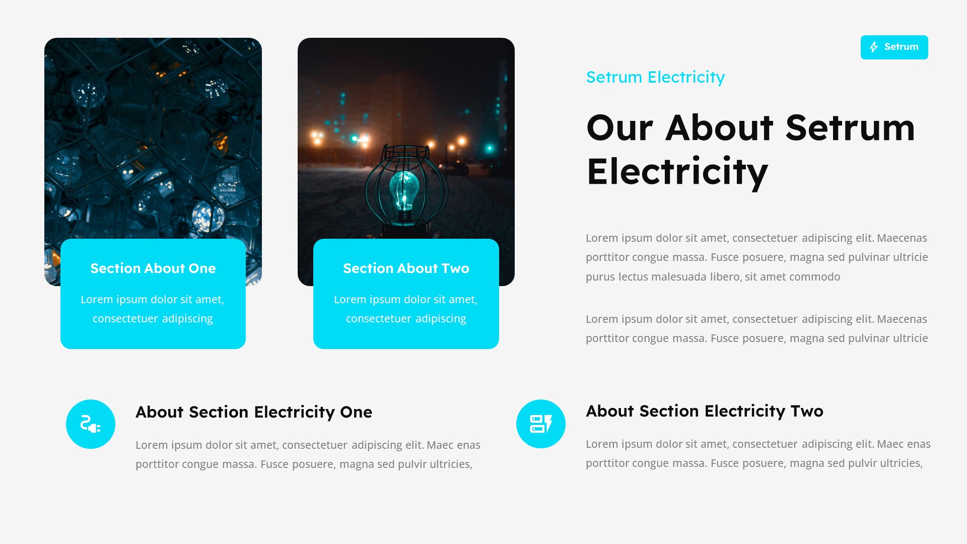 Setrum - Electricity Powerpoint Template, Presentation Templates ...