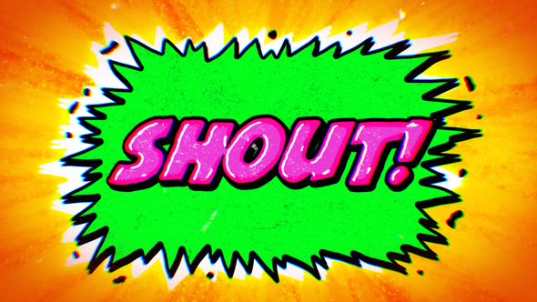 Shout Cartoon Title Opener, After Effects Project Files | VideoHive