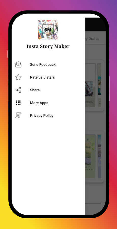 Insta Story Maker - Social Story Creator - Admob - Android App by VocsyInfotech