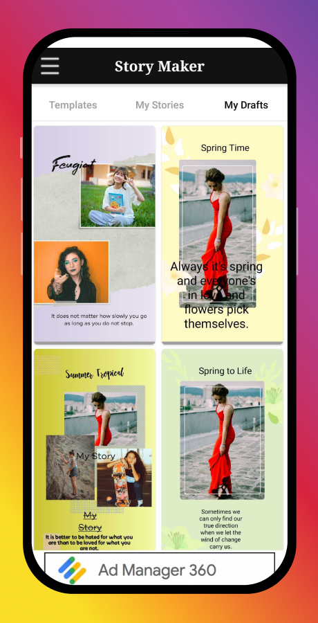 Insta Story Maker - Social Story Creator - Admob - Android App by ...