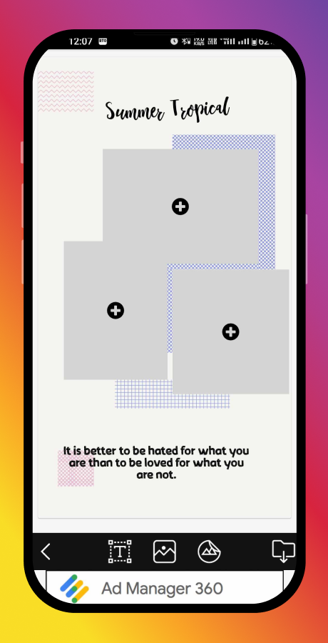 Insta Story Maker - Social Story Creator - Admob - Android App by VocsyInfotech