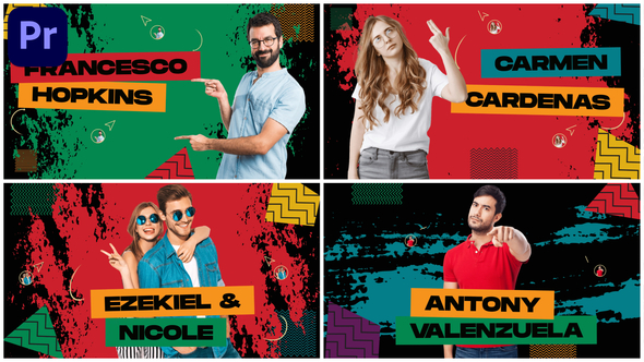 YouTube Intro | Creative & Colorful | MOGRT, Premiere Pro Templates