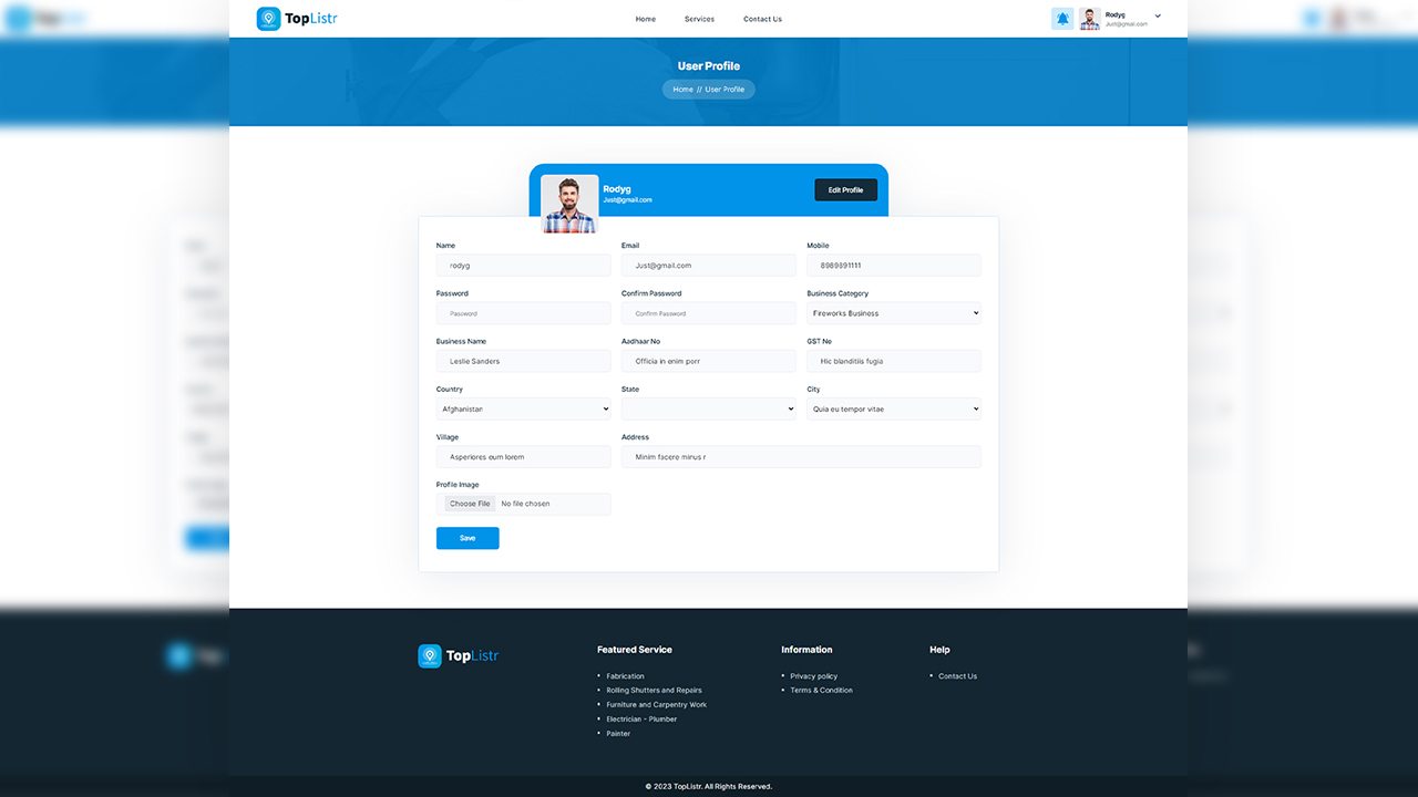 TopListr - Multipurpose Business Directory Listing App and Admin Panel ...