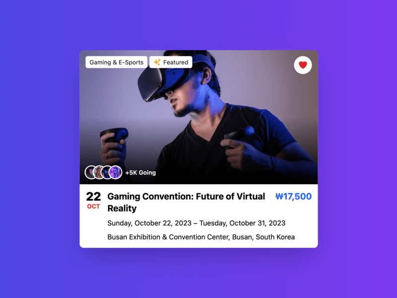 Eventify - Tailwind Cards Kit by pmsgz | CodeCanyon