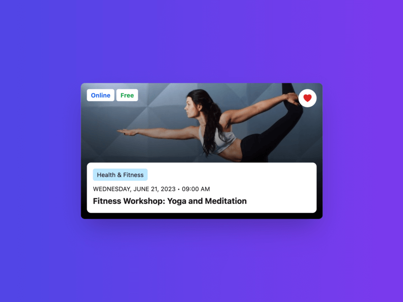 Eventify - Tailwind Cards Kit by pmsgz | CodeCanyon