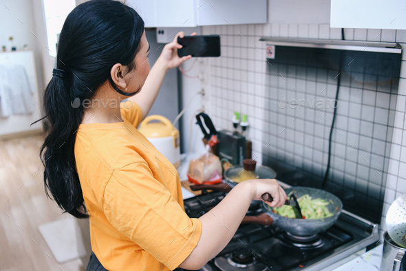 Selfie Portrait Cooking Stock Photo by Queenmoonlite | PhotoDune